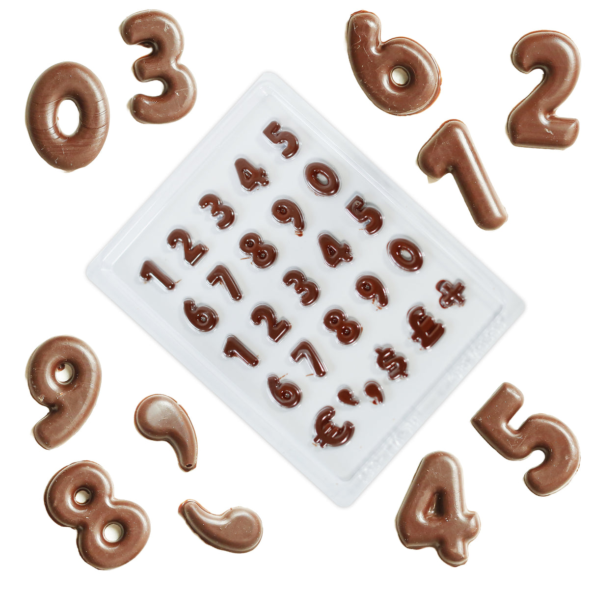 Numbers & Symbols Chocolate Mould | Easy to Use for Custom Chocolates ...