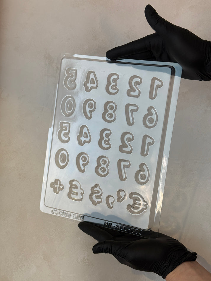 Numbers & Symbols Chocolate Mould | Easy to Use for Custom Chocolates ...