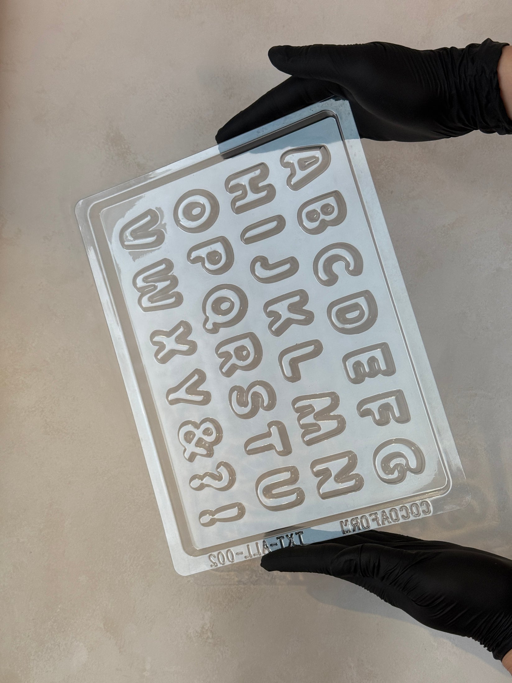 Alphabet Chocolate Mould | Create Custom Edible Text – Cocoaform