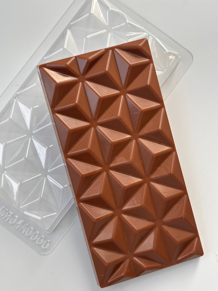 Geometric Chocolate Bar Mould | Sleek & Modern Dubai Chocolate Design ...
